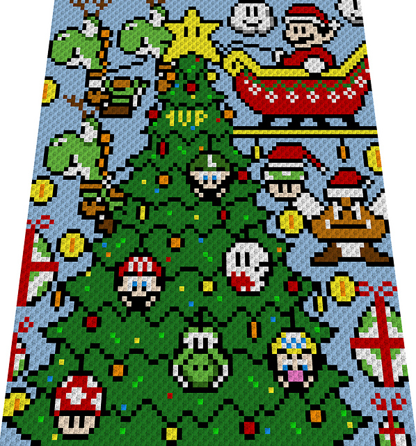 Ravelry: Christmas with Mario - graphghan pattern by Sandra Guggenberger