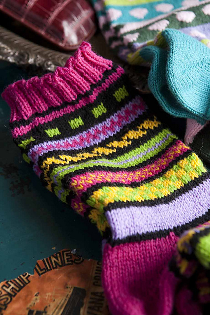 Ravelry: #15 Bold Colorwork Socks pattern by John Brinegar