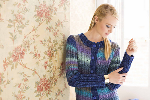 Ravelry: Faux Cables Long Cardigan pattern by Cheryl Murray