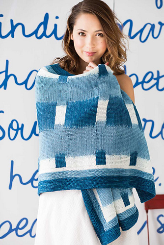 Ravelry: #06 Shades Blue Wrap pattern by Laura Bryant