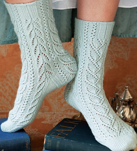 Ravelry: #28 Lace Socks pattern by Debbie O'Neill