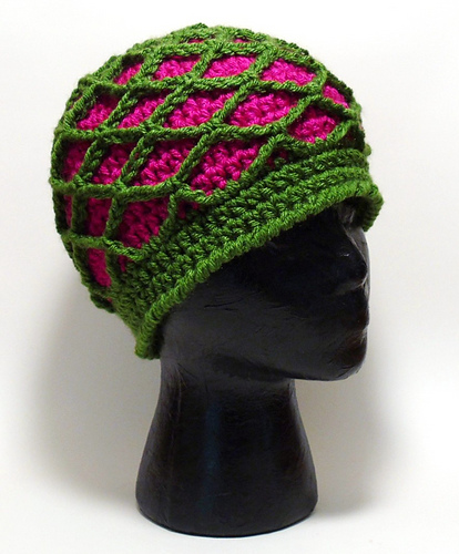 Ravelry: Fishnet Beanie pattern by Liz McQueen