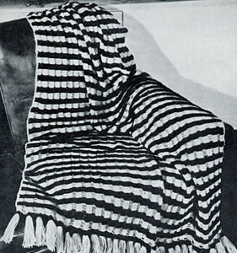 Ravelry: Two-Tone Slip-Stitch Afghan #5207 pattern by American Thread ...