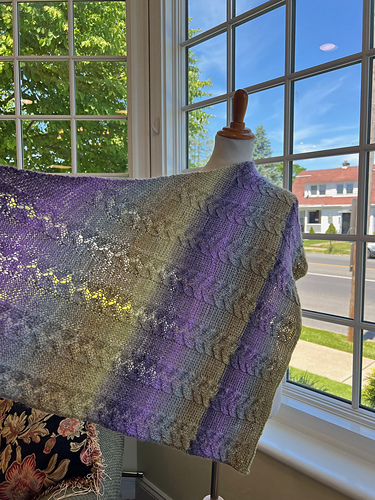 Ravelry: B211 Woolphoria Shawl pattern by Plymouth Yarn
