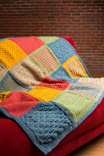 Ravelry: Sampler Throw pattern by Plymouth Yarn Design Studio