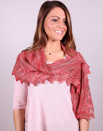 Ravelry: 3036 Lace Edged Shawl pattern by Plymouth Yarn Design Studio