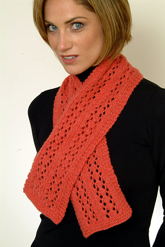 Ravelry: F111 Royal Cashmere Lacey Scarf pattern by JoAnne Turcotte