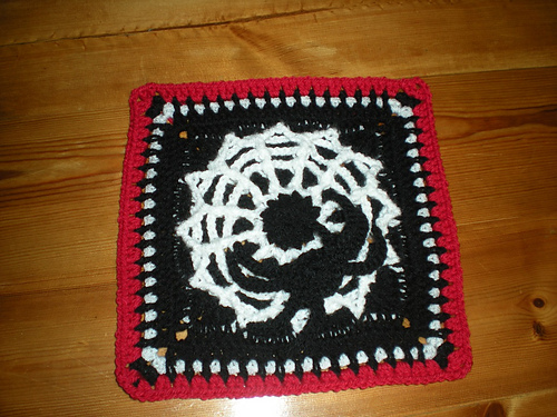 Ravelry: Spider Web Afghan Block pattern by Julie Yeager