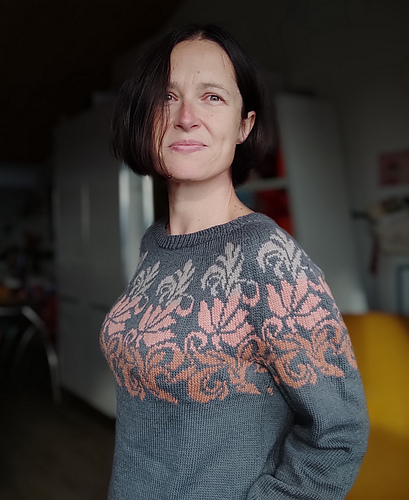 Ravelry: Fire Lily Sweater pattern by Zanete Knits