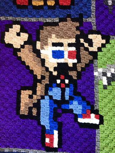 Ravelry: Day of the Doctor C2C Blanket (Dr Who) pattern by Tess Campbell