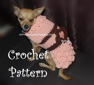 Ravelry: Crocodile Stitch Dog Sweater pattern by Sara Sach