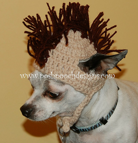 Ravelry: Mohawk Dog Hat 3 sizes pattern by Sara Sach