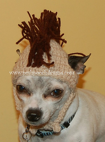 Ravelry: Mohawk Dog Hat 3 sizes pattern by Sara Sach