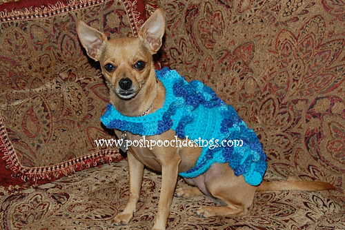 Ravelry: Lots of Ruffles Dog Sweater pattern by Sara Sach