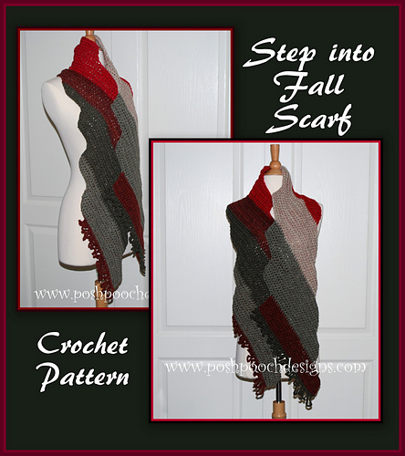 Ravelry: Step Into Fall Scarf pattern by Sara Sach