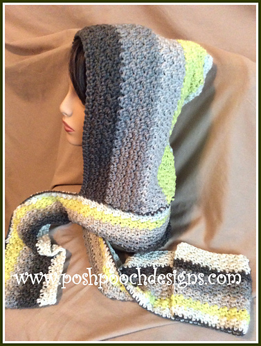 Ravelry: Scoodie - Hooded Scarf with Pockets pattern by Sara Sach