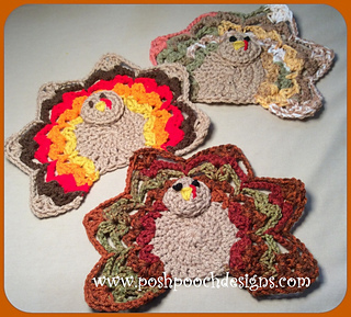 Ravelry: Turkey Washcloth Pot Holder pattern by Sara Sach