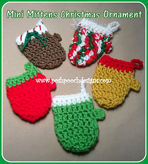 Ravelry: Mini Mitten ornaments pattern by Sara Sach