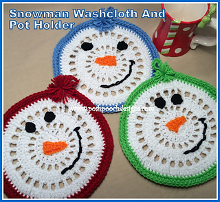 Ravelry: Snowman Washcloth pattern by Sara Sach