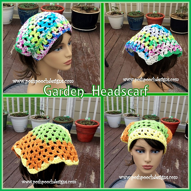 Ravelry: Garden Headscarf pattern by Sara Sach