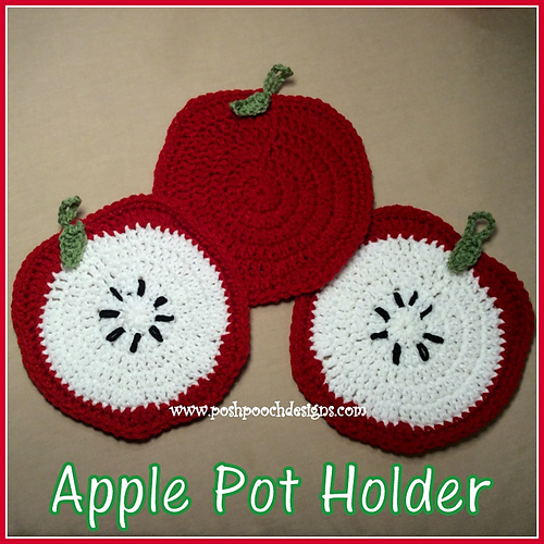 Ravelry: Apple Pot Holder pattern by Sara Sach