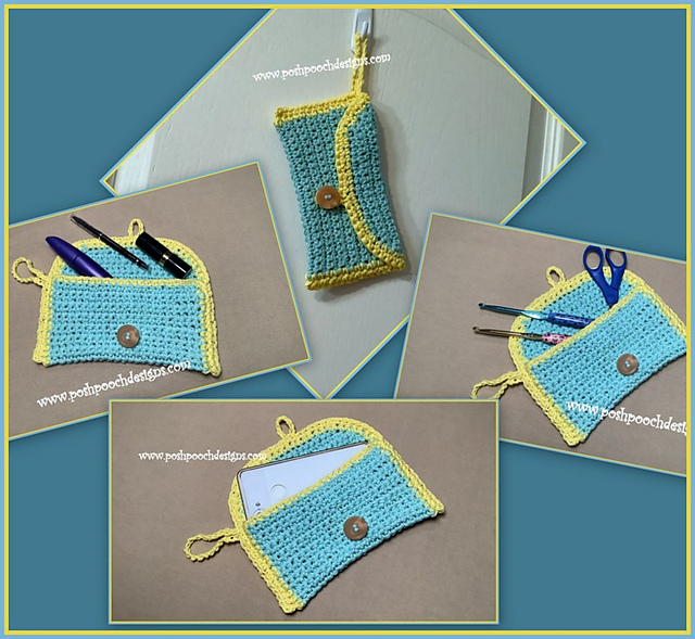 Ravelry: On The Go Make Up Bag pattern by Sara Sach