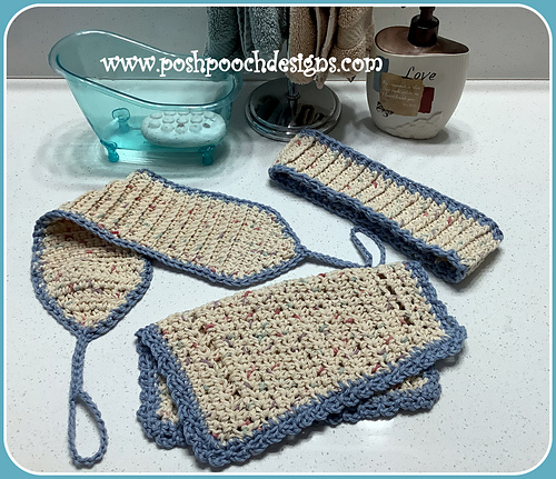 Ravelry: Pamper Us Back Scrubber pattern by Sara Sach