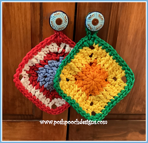 Ravelry: Granny Square Scrubby pattern by Sara Sach