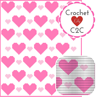 Ravelry: The Pink Hearts C2C Blanket pattern by Liliya Pervushina