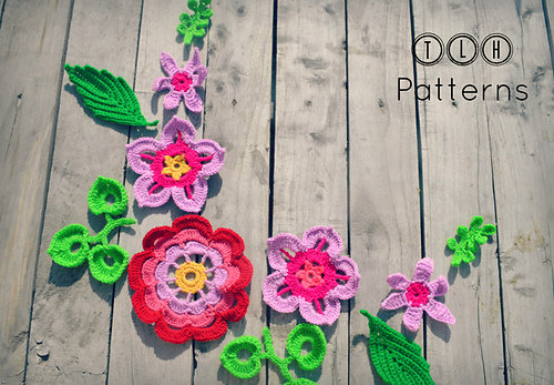 Ravelry: Spring flowers and leaves pattern by TLH Patterns