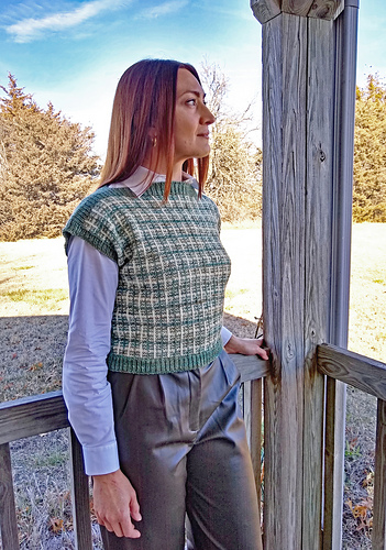 Ravelry: Peerie Plaid Vest pattern by Sharon Barnes
