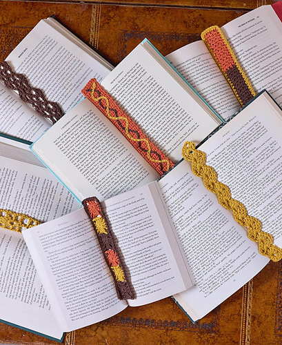 Ravelry: Page Keeper Bookmarks pattern by Liz Salazar