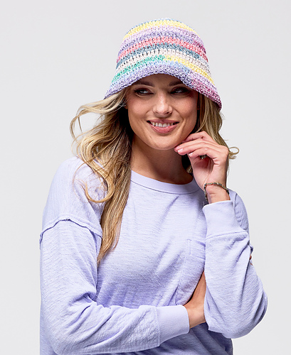 Ravelry: Pastel Stripe Bucket Hat pattern by Premier Yarns Design Team