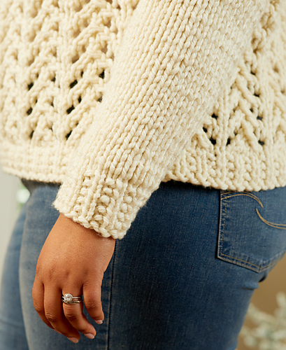 Ravelry: Raglan Lace Pullover pattern by Amy Gunderson