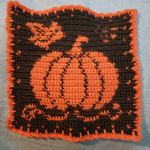 Ravelry: Pumpkin Potholder pattern by Raffaella Tassoni