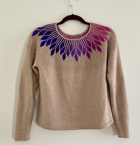Ravelry: Fragrance of buds sweater pattern by Lyudmila Aksenik Old