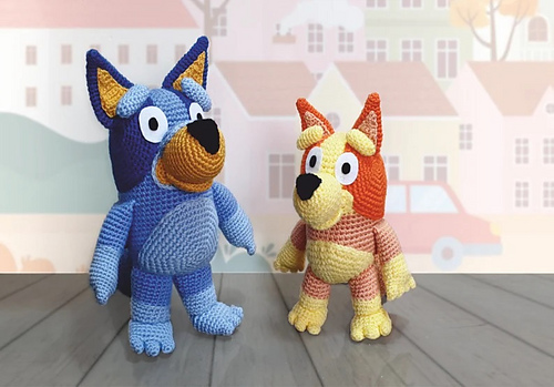 Ravelry: Bluey y Bingo pattern by Pucapu Amigurumis