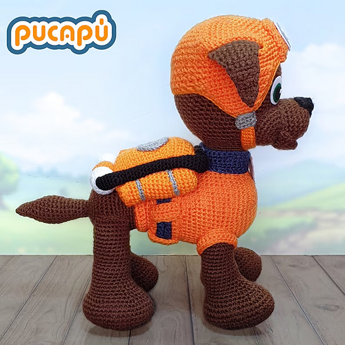 Ravelry: Zuma Paw Patrol pattern by Pucapu Amigurumis
