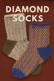 Ravelry: Diamond Socks pattern by Purlastique