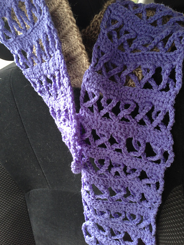 Ravelry: Crochet Awareness Ribbon Scarf pattern by Naztazia