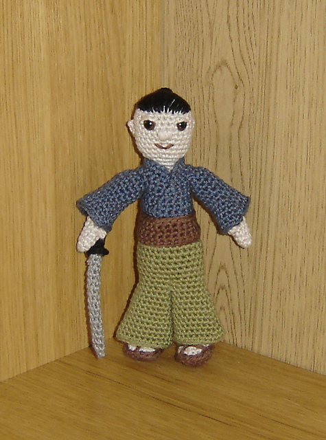 Ravelry: Amigurumi Samurai pattern by Sandra Åhlberg