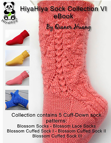 Ravelry: HiyaHiya Cuff Down Sock Collection VI - patterns