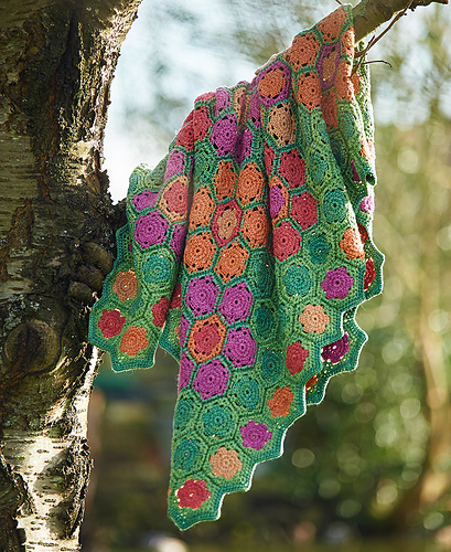 Ravelry: Flower Power Crochet Blanket pattern by Amanda Perkins