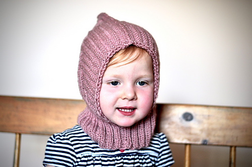 Ravelry: Throwback Pixie Hood pattern by Enter YarnDragon