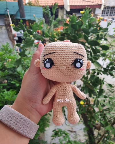 Ravelry: Square-Head Chibi Amigurumi Body Base pattern by Din Clemente