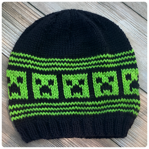 Ravelry: Minecraft Beanie pattern by Jana Worrall