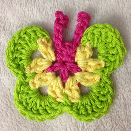 Ravelry: Butterfly Coasters / Appliques pattern by Rachel Beth
