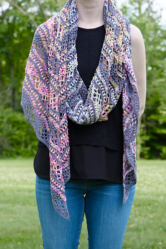 Ravelry: Polychromatic Shawl pattern by Rachel Beth