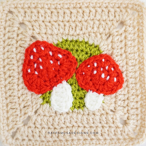 Ravelry: Mushroom Appliques pattern by Raffaella Tassoni