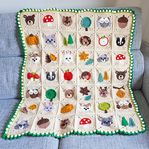 Ravelry: Woodland Granny Squares pattern by Raffaella Tassoni